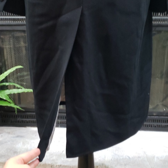 Alex Garfield | Jackets & Coats | Alex Garfield Metallic Black Trench ...